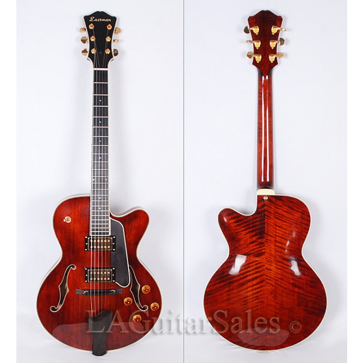Eastman T145 SMD-LA 15" Thinline Hollow Body Jazz Guitar with Case