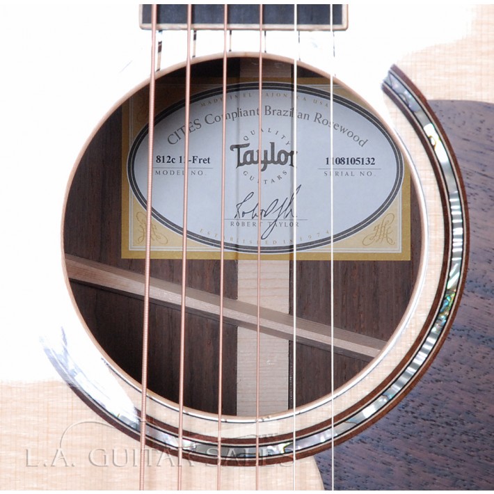 Taylor Guitars 812c 12-Fret CITES Brazilian LTD - S/N 05132